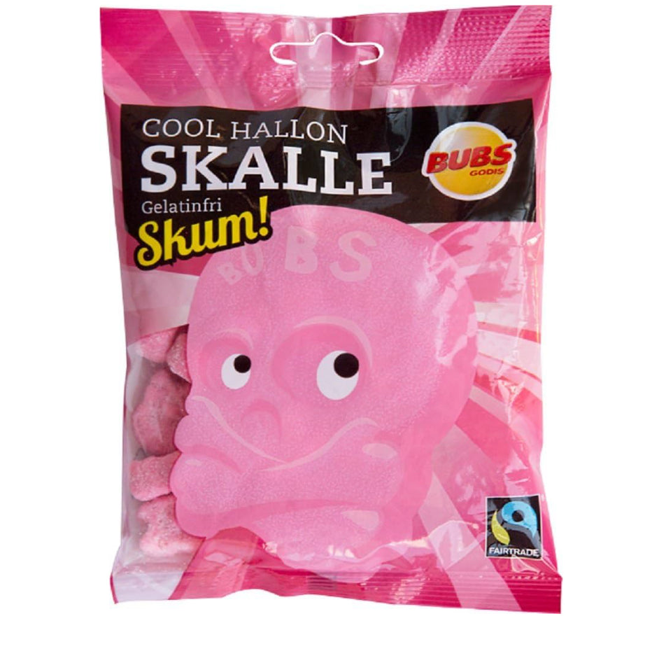 Cool Raspberry Skull Bubs – Karameller